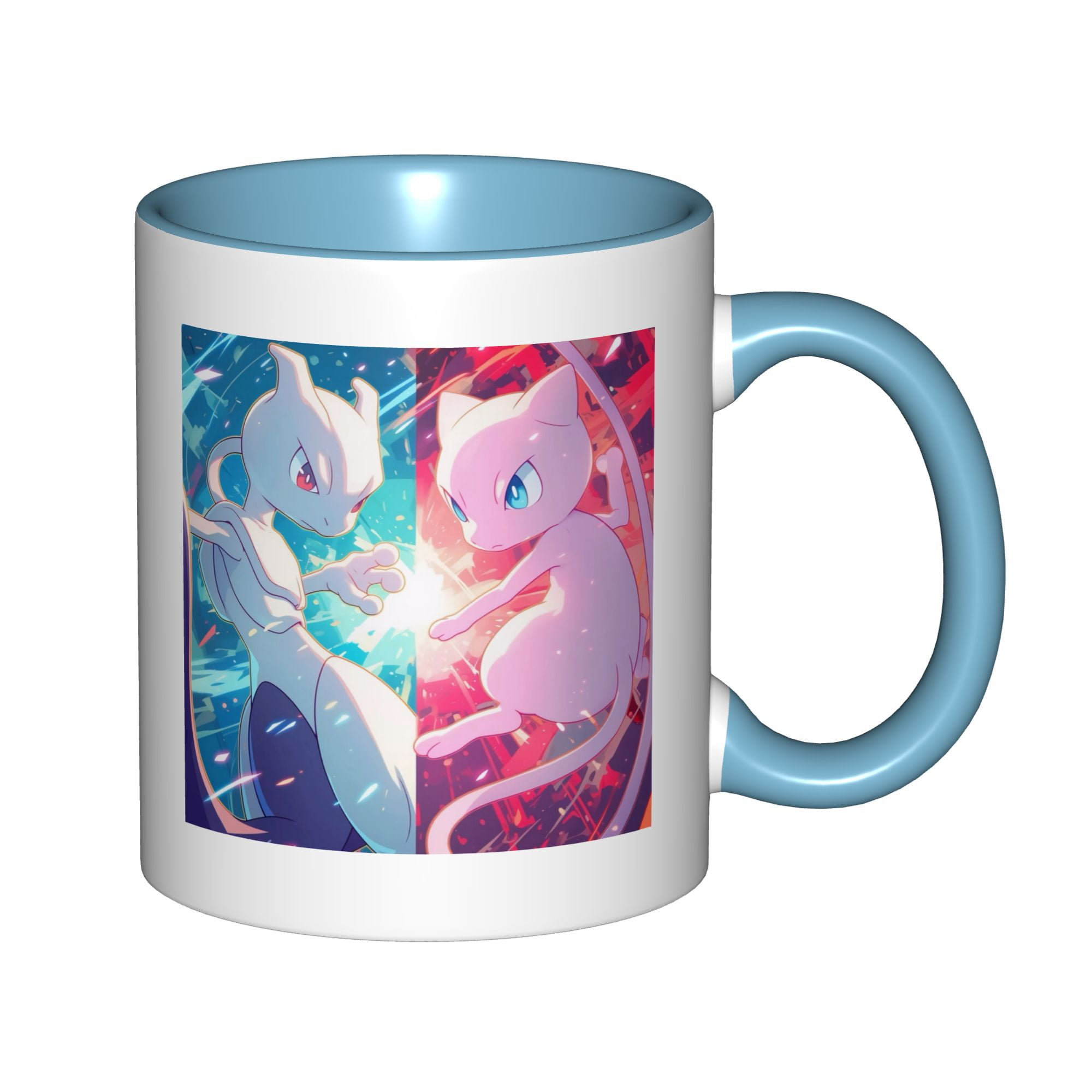 Porcelain Coffee Mug Home Decor Mewtwo Mew Coffee Cup for Tea Latte ...