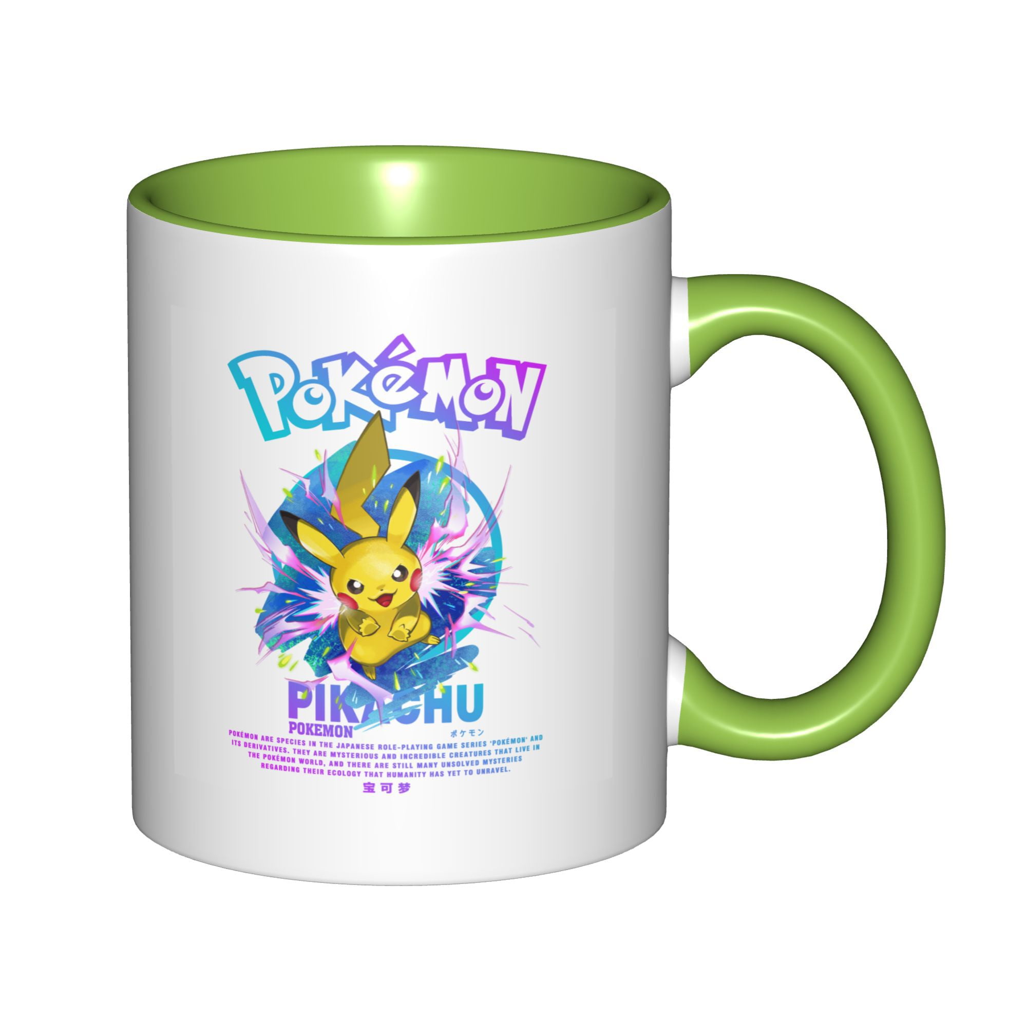 Porcelain Coffee Mug Home Decor Pikachu Coffee Cup for Tea Latte ...
