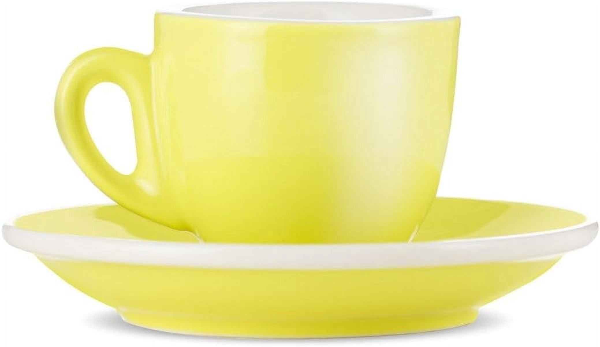 Porcelain Cup Saucer, Heavy-Duy Chip Resisance Porcelain, Dishwasher ...