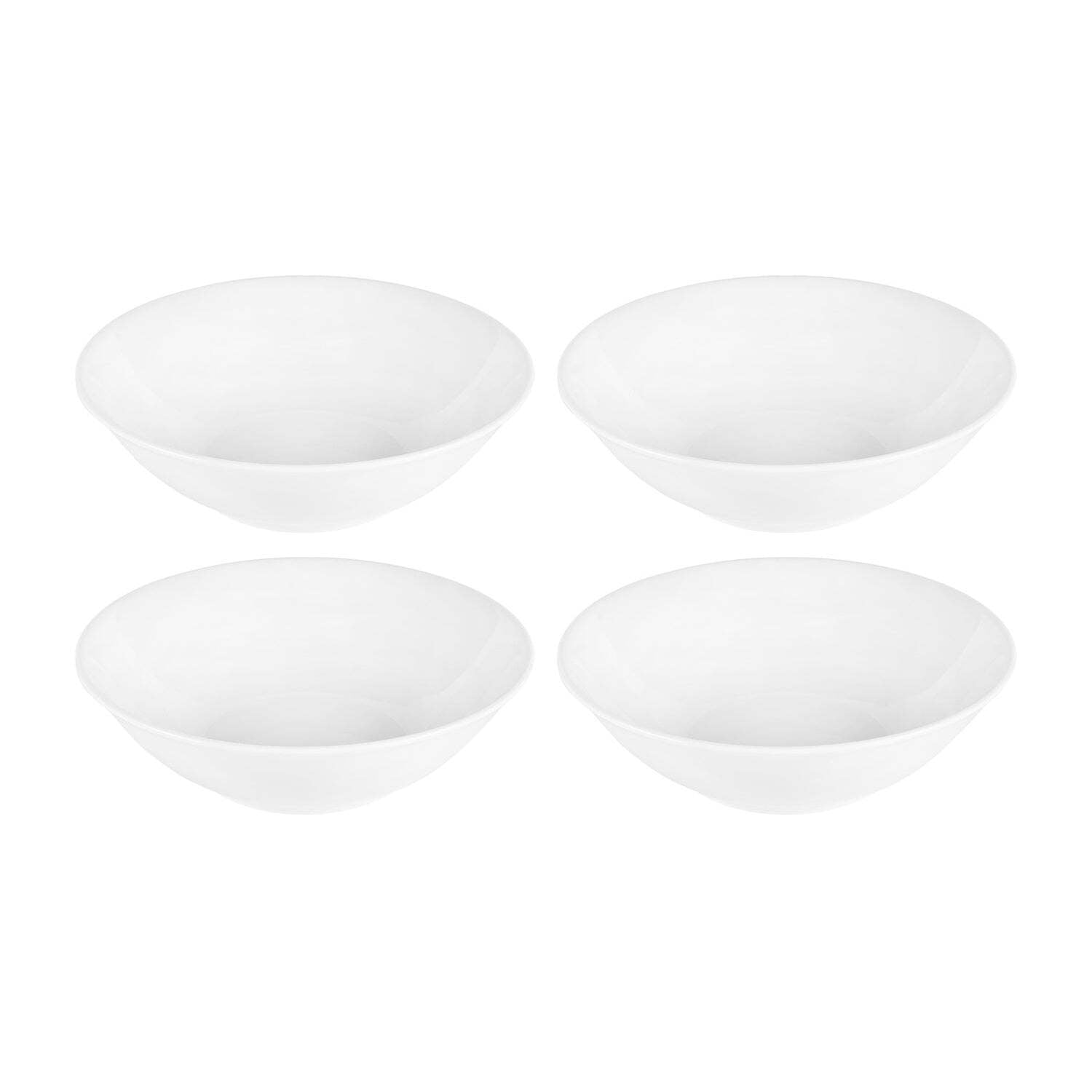 Porcelain Delta-Coupe dia.9" h:2.75" 42 oz. Round White Porcelain Bowl ...