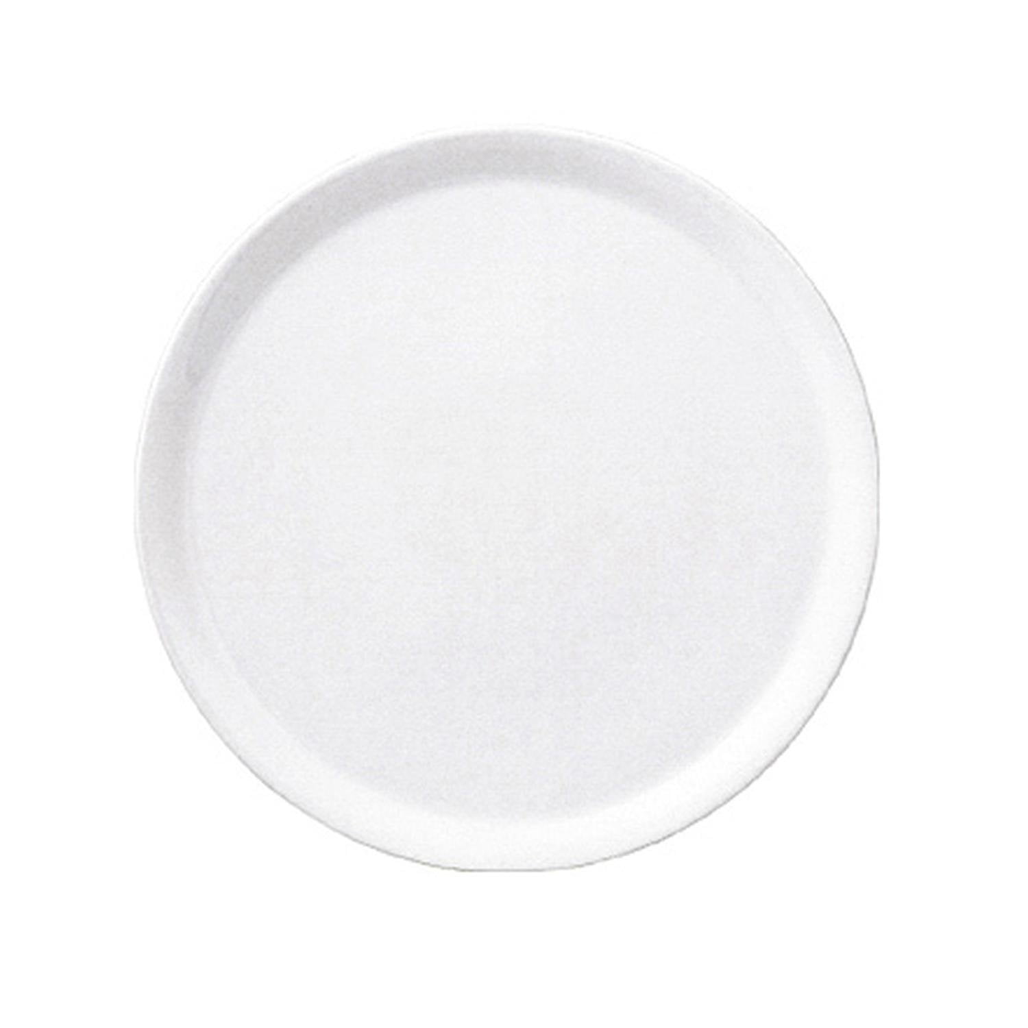 Porcelain Delta dia.11.75" Round White Porcelain Plate (Set of 2 ...