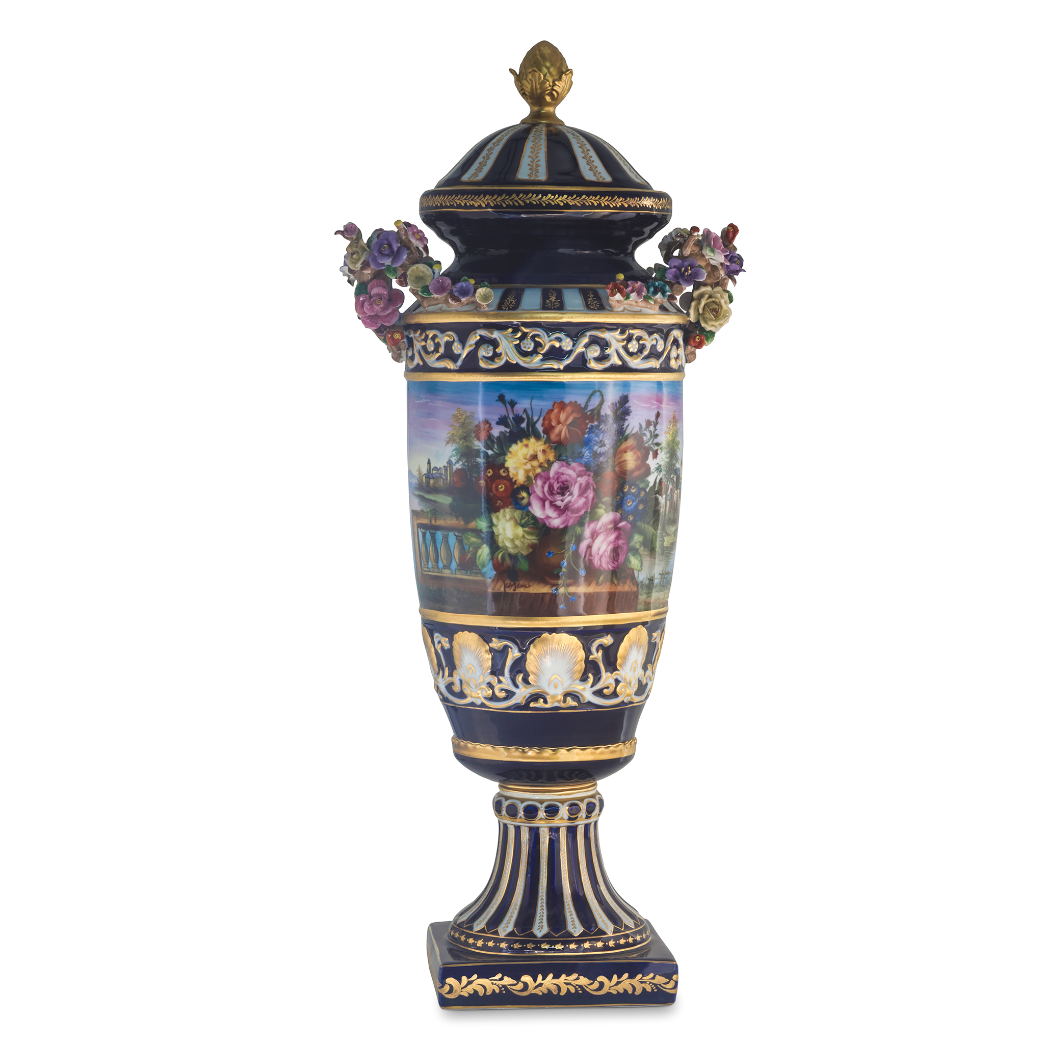 Porcelain Flower Handle Jar - Walmart.com