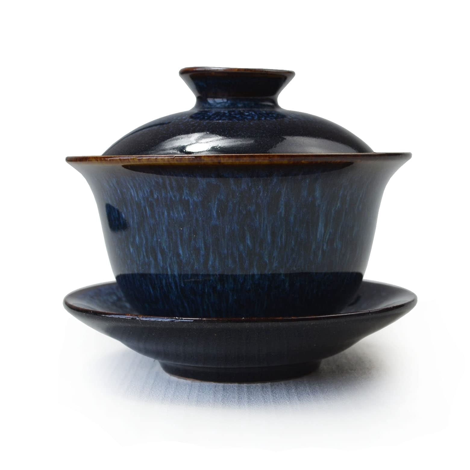 Porcelain Gaiwan 6oz Teacup Color Glazed Cups Tureen Chinese Sancai ...