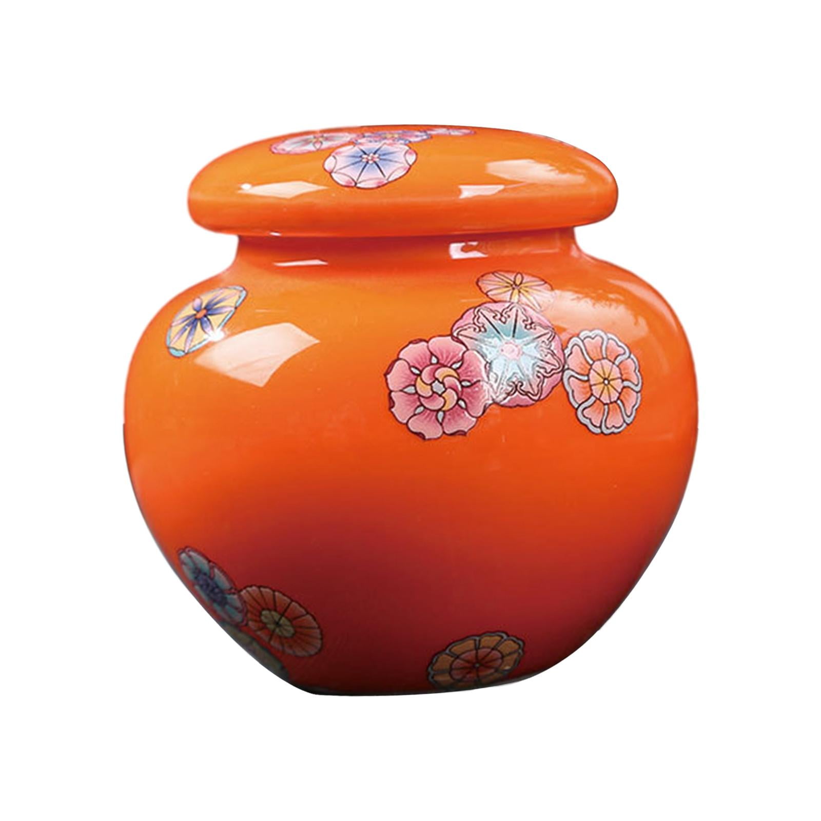 Porcelain Ginger Jar Ceramic Vase Display Home Decoration with Lid ...