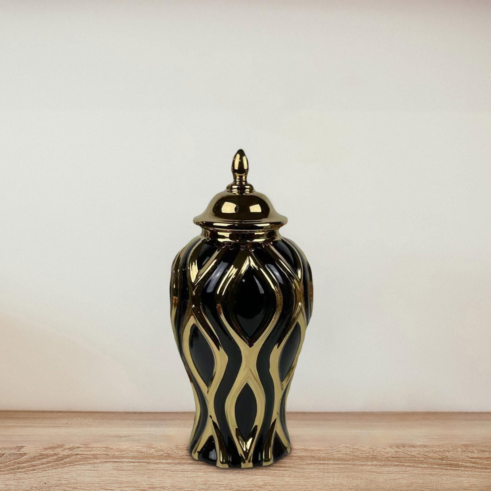 Porcelain Ginger Jar Temple Jar Multipurpose Ceramic Ginger Jar Vase ...