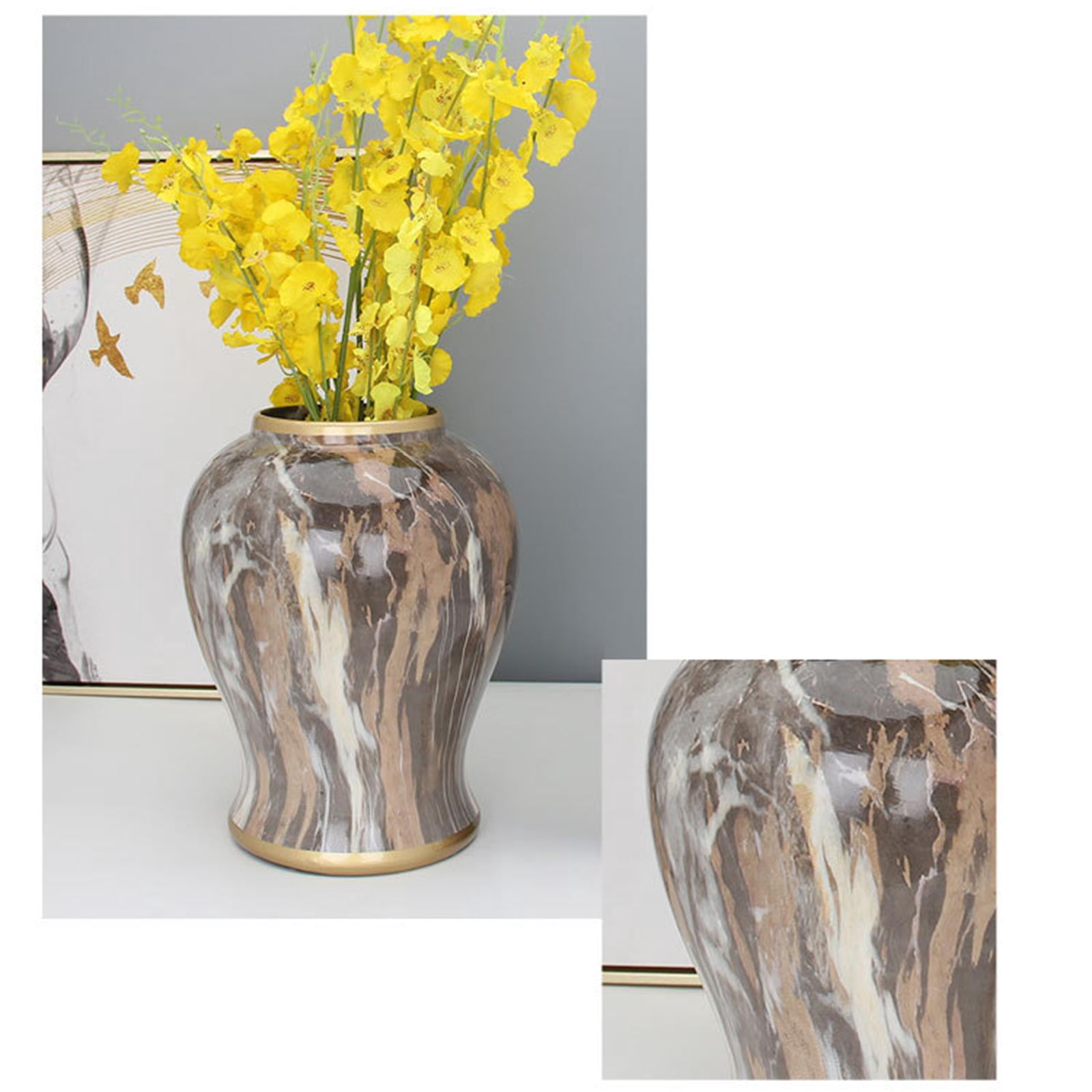Porcelain Jar Ceramic Ginger Jar Storage Jar Flower Holder Flowerpot ...