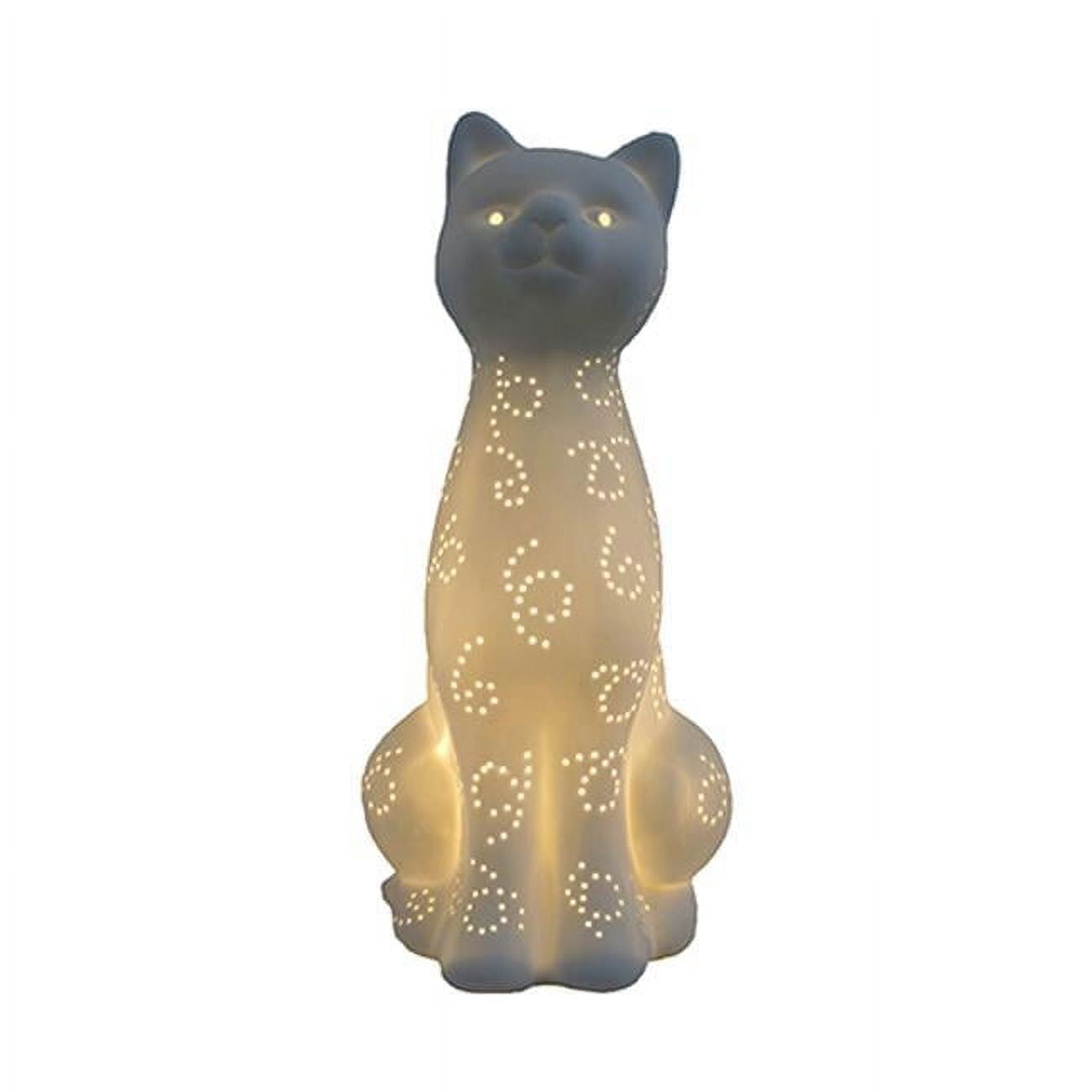 Porcelain Kitty Cat Shaped Table Lamp - Walmart.com