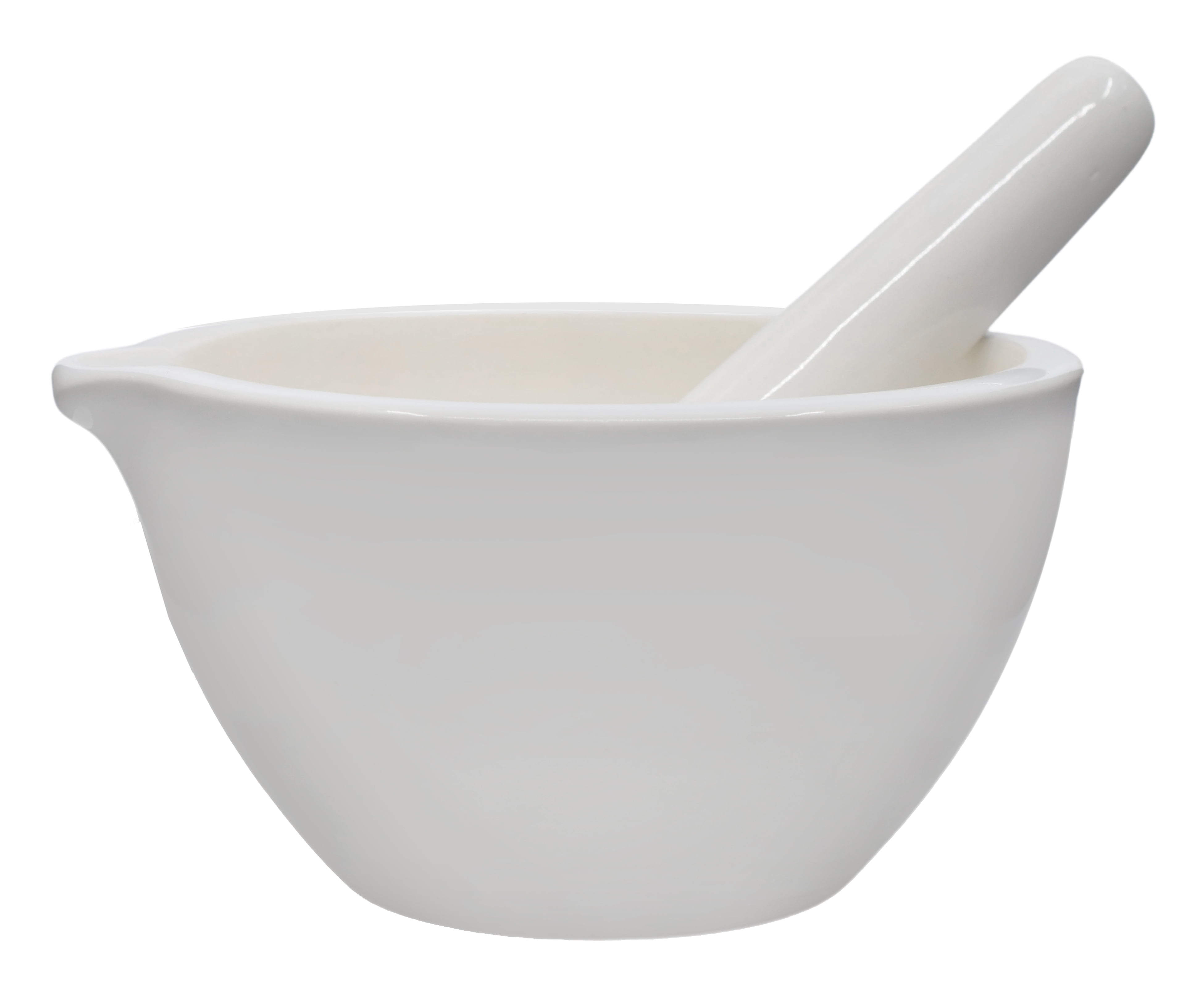 Porcelain Mortar & Pestle Set, 50oz (1500ml) - Unglazed Grinding ...