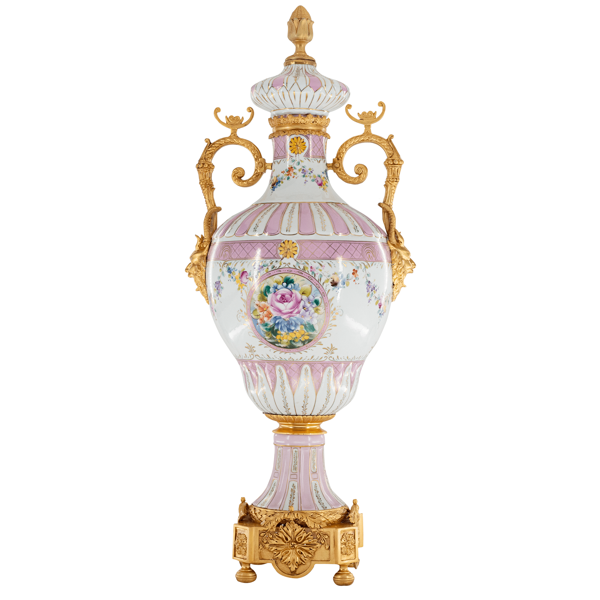 Porcelain Mythological Bronze Handle Urn - Walmart.com