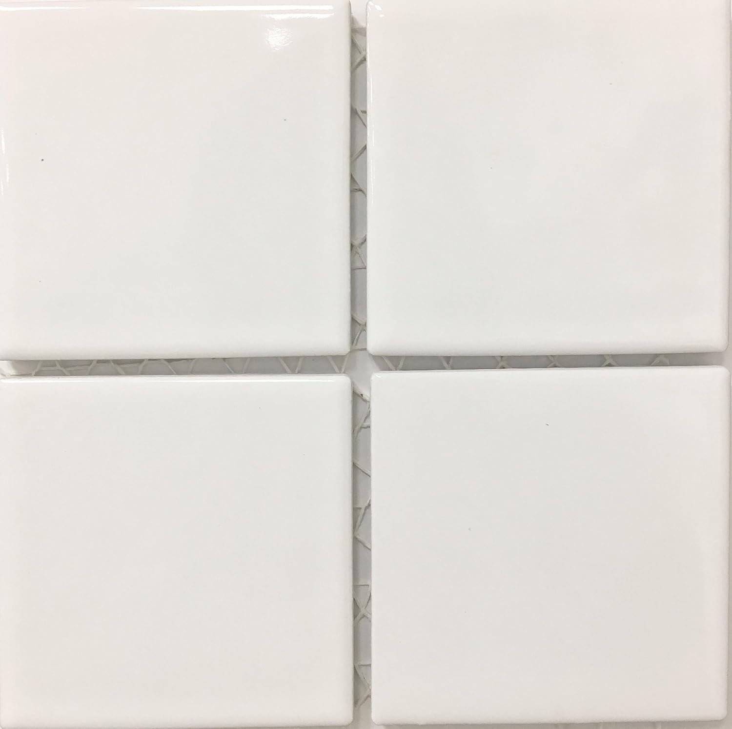 Porcelain Swimming Pool Waterline Tile - VIP-702 WHITE 3" X 3" 1.08 SQ ...
