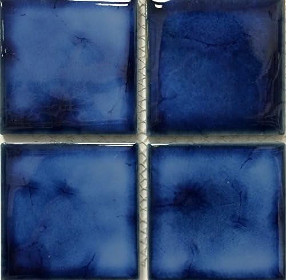 Porcelain Swimming Pool Waterline Tile - VIPS-924 MARBLE BLUE 3" X 3" 1 ...