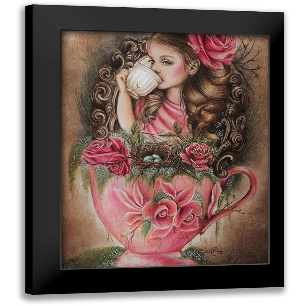 Porcelain - Tea Series 15x18 Black Modern Framed Museum Art Print ...