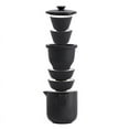 Porcelain Tea Sets Portable Simple Outdoor Travel Tour Car Tea Pot Cups ...