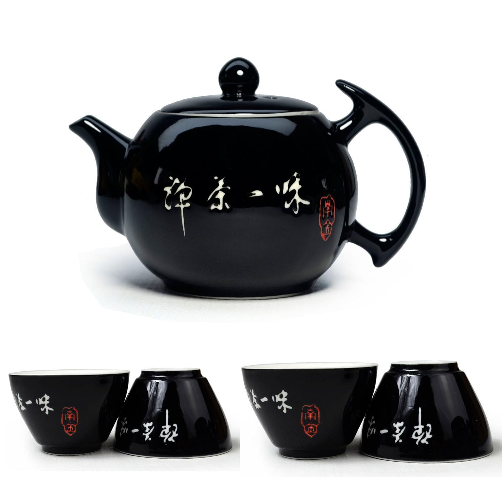 Porcelain Teapot, 10oz Tea Pot Painting Tea Zen In Tea Chinese ...