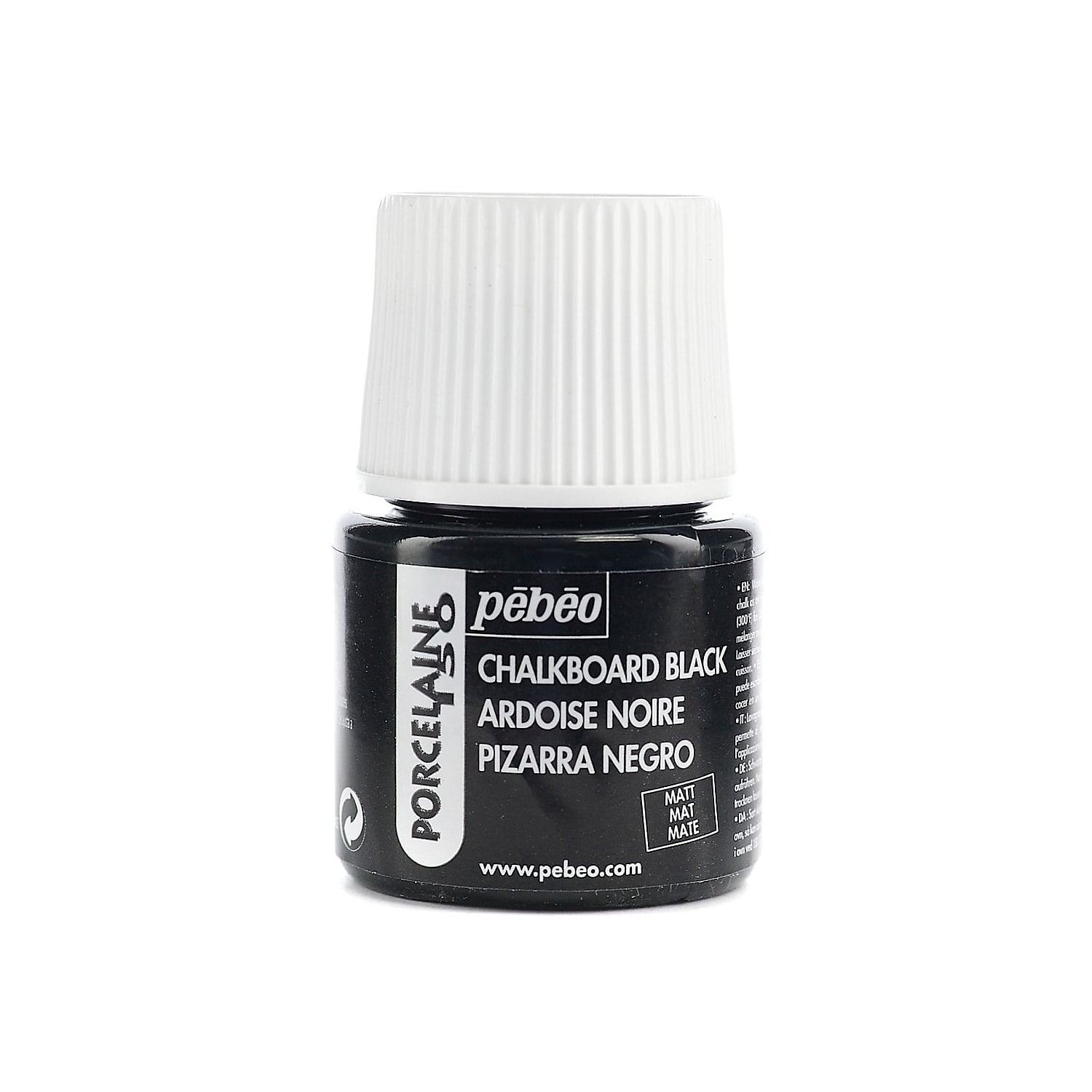 Porcelaine 150 China Paint chalkboard black, 45 ml (pack of 3 ...