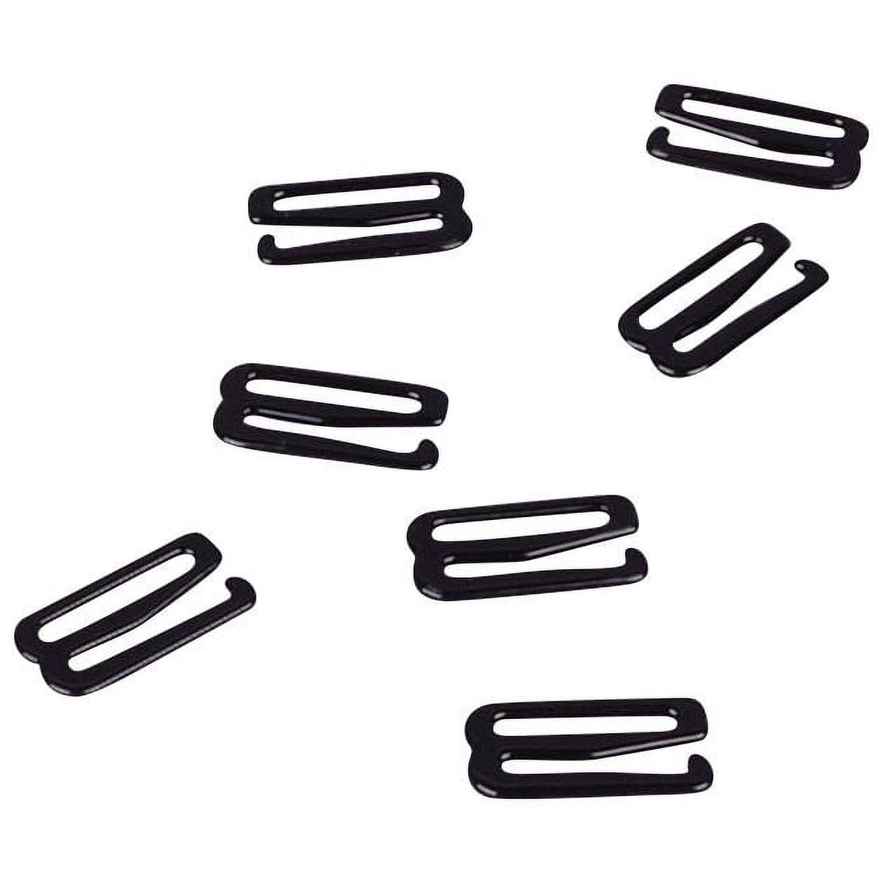 Porcelynne Black Nylon Coated Metal Replacement Bra Strap Slide Hook ...