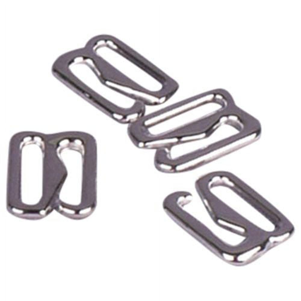 Porcelynne Silver Metal Alloy Replacement Bra Strap Slide Hook - 3/8 ...