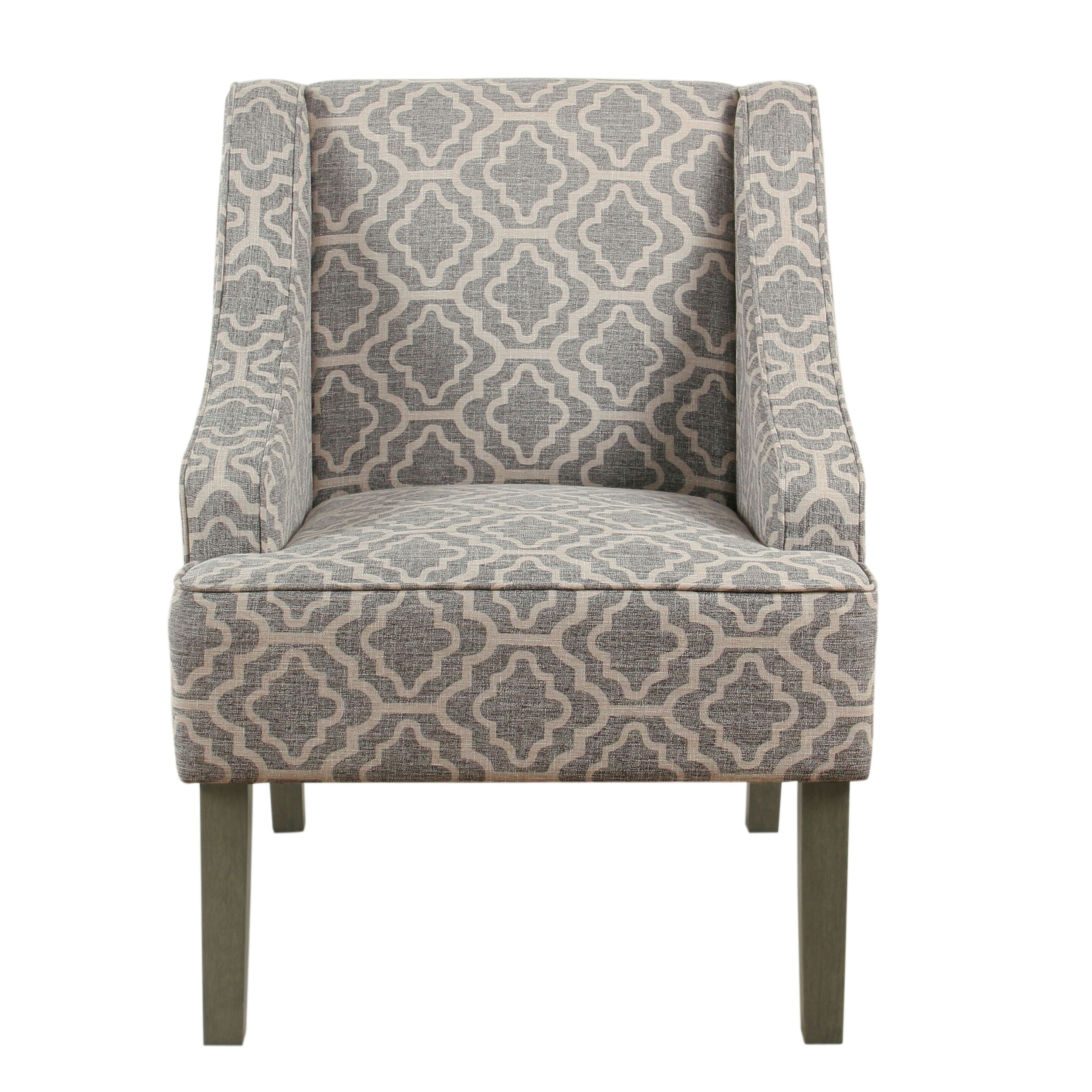 Porch & Den Bohmann Ash Geometric Classic Swoop Arm Chair - Walmart.com