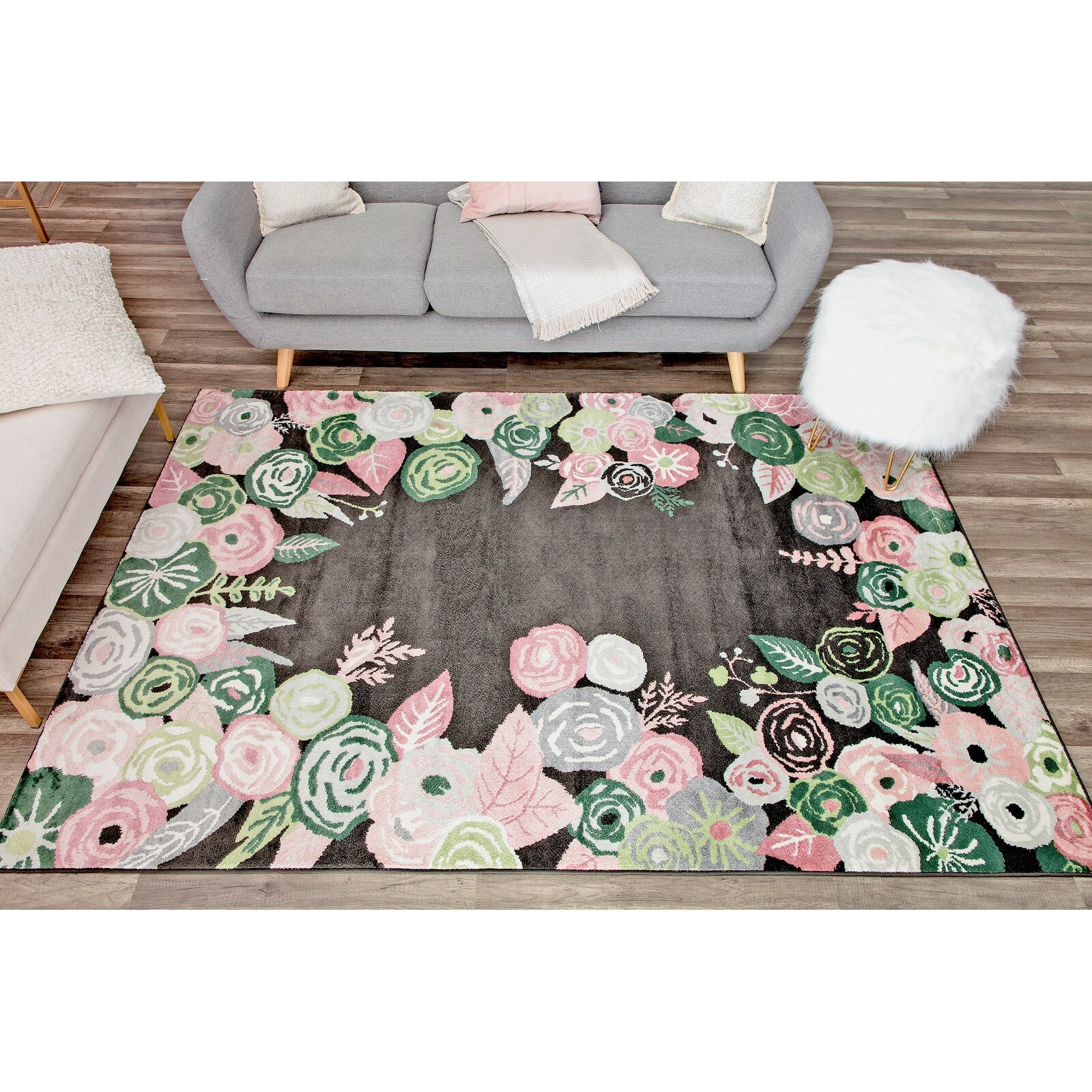 Porch & Den Calaveras Blossom Area Rug Royal Blossom Pink Onyx 8'x10' 8 ...