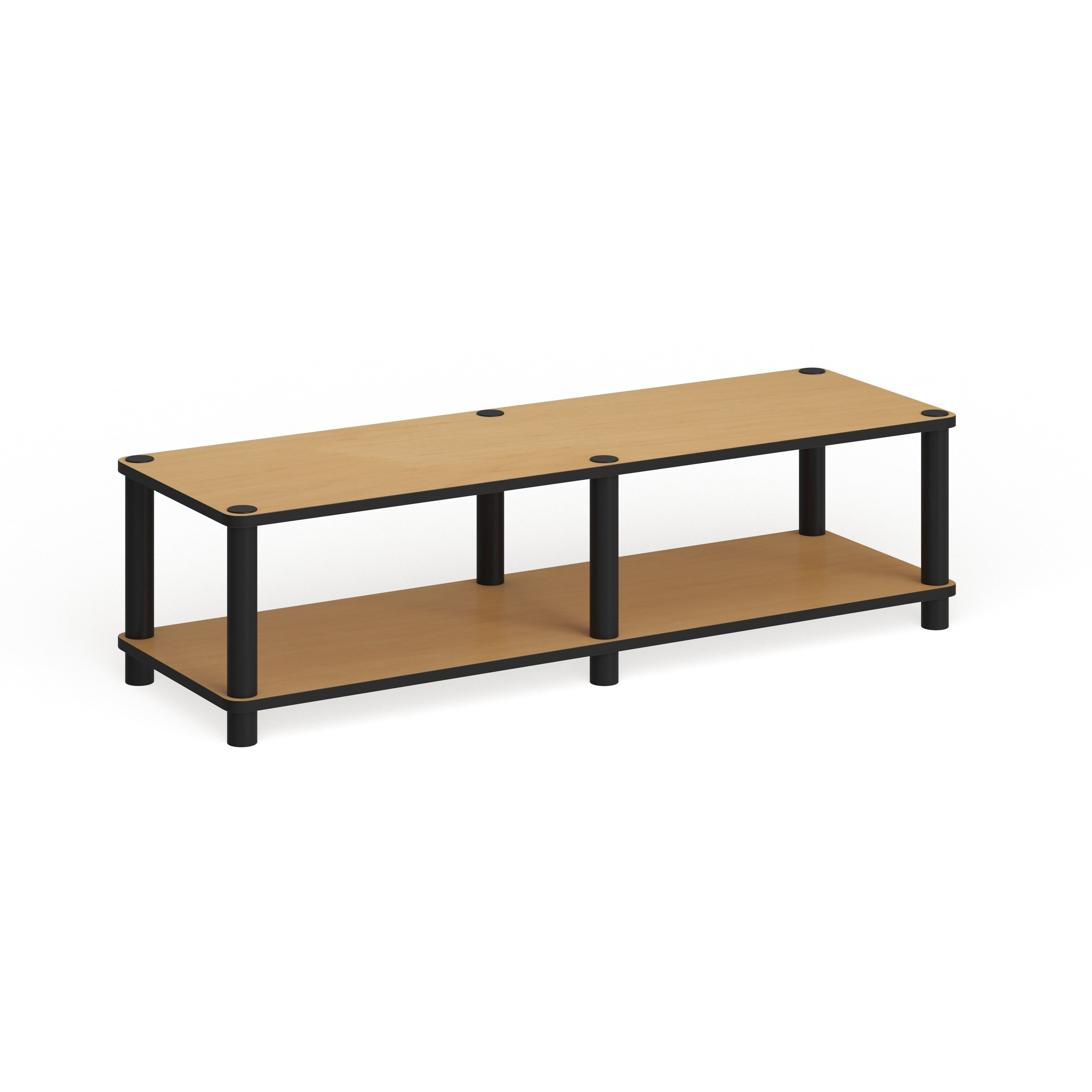 Porch & Den Delancey Wide TV Stand Light Cherry/Black Cherry Finish ...