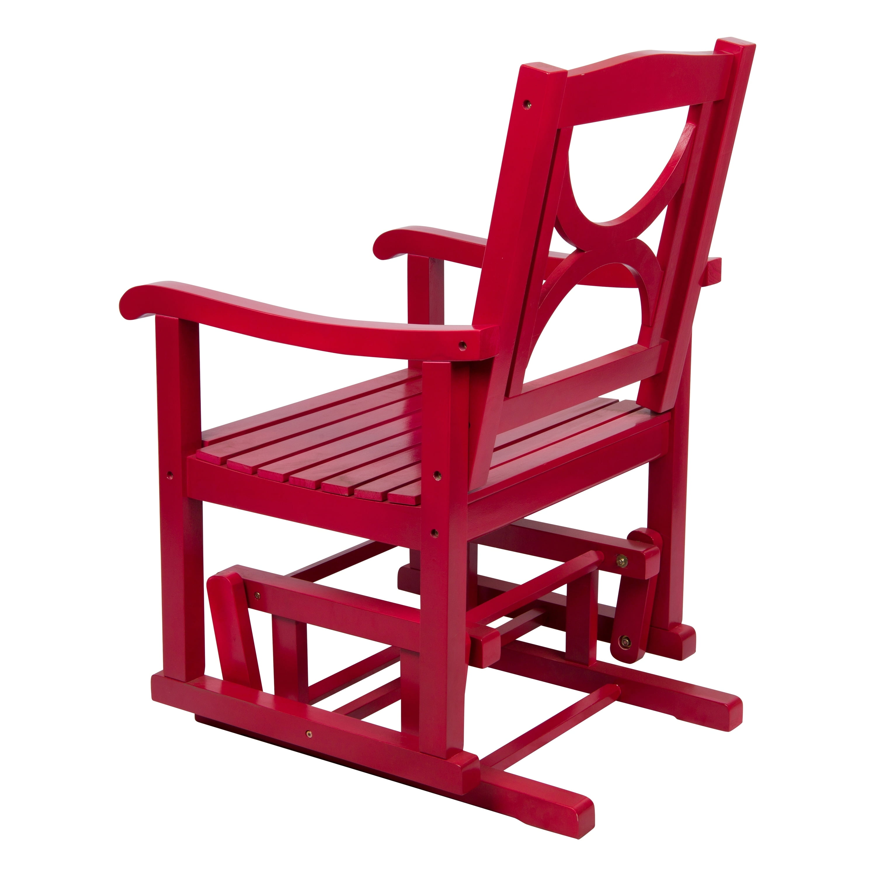 Porch & Den Hampton Royal Rocking Glider Chair Red - Walmart.com