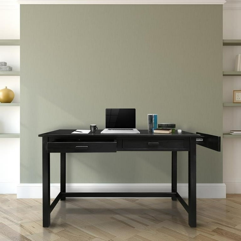 Porch den Handley Work Desk with Concealed Side Drawer
