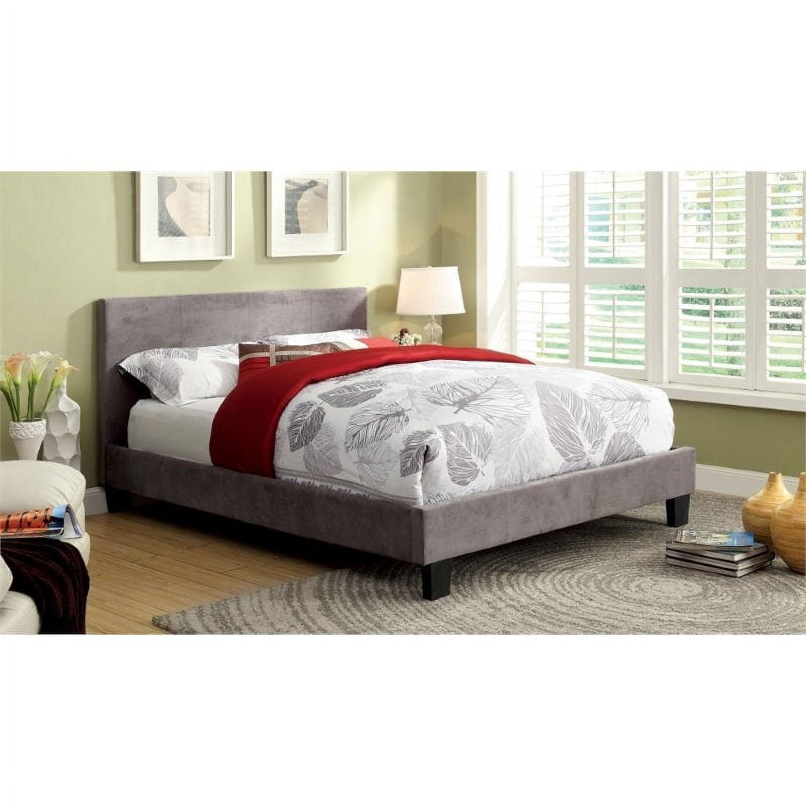 Porch & Den Lala Modern Queen Wood Faux Leather Upholstered Platform ...
