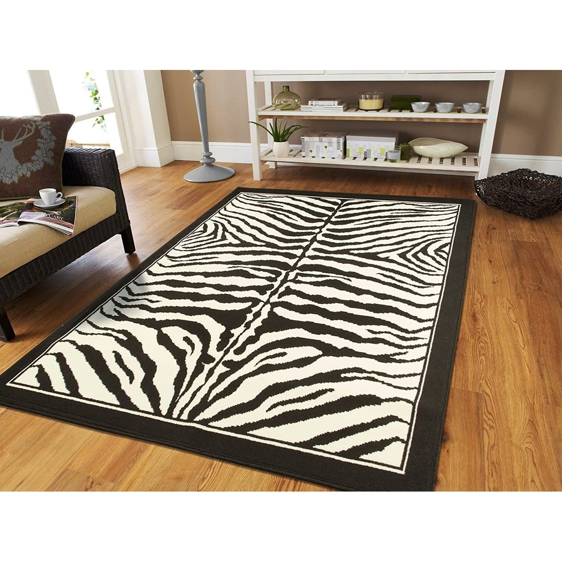 Porch & Den McClintock Zebra Pattern Area Rug 8'x11' 8' x 10' Sets ...