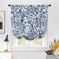 Porch & Den Ouzel Floral Watercolor Tie Up Single Curtain Panel 30 - 39 ...