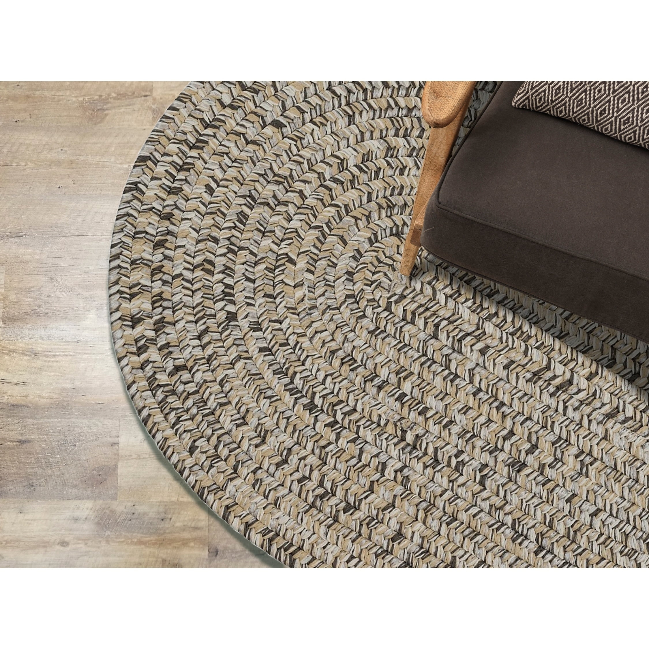 Porch & Den Rockspring Braided Polypropylene Indoor/ Outdoor Oval Rug ...