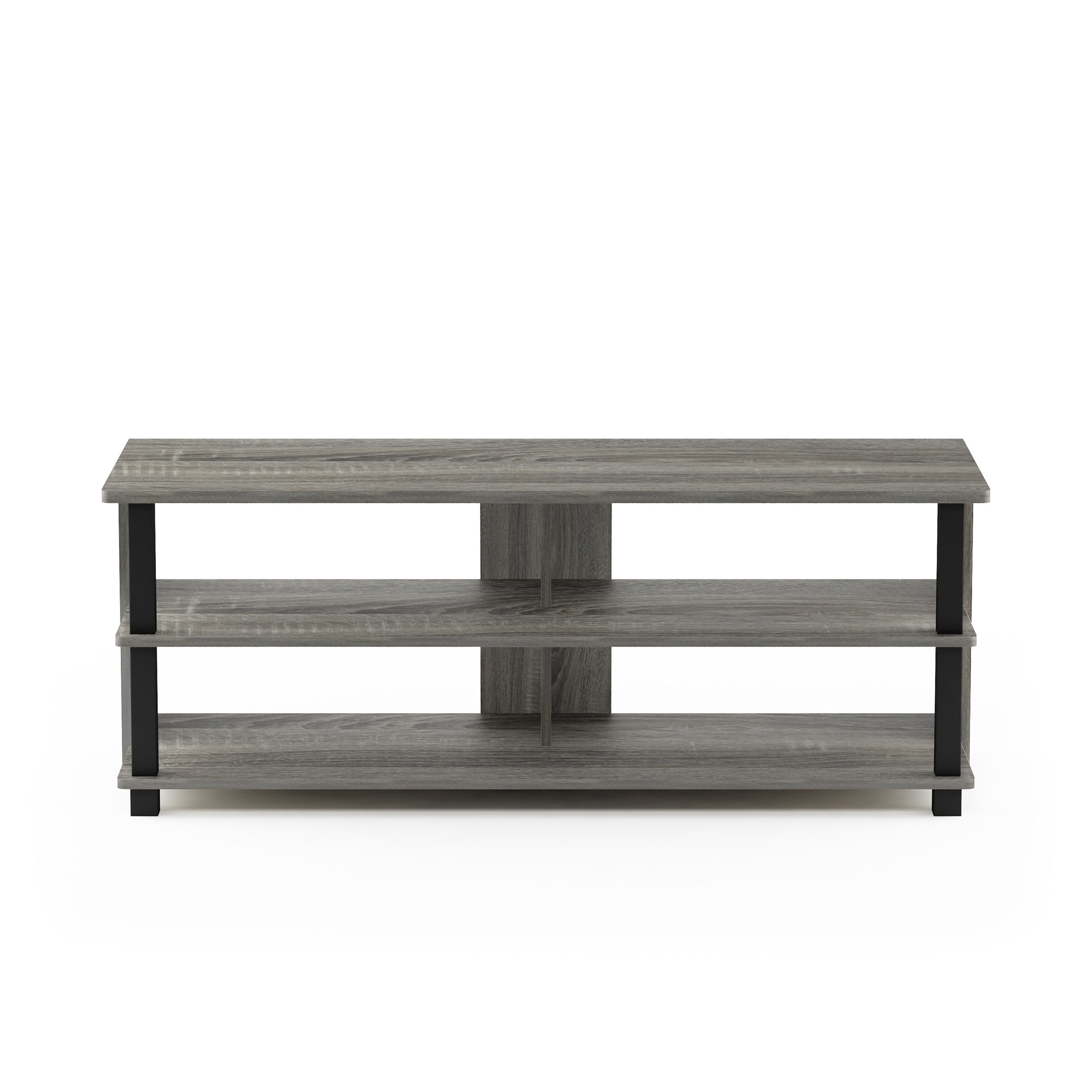 Porch & Den Shelby Wood 3-tier Modern TV Stand Grey - Walmart.com