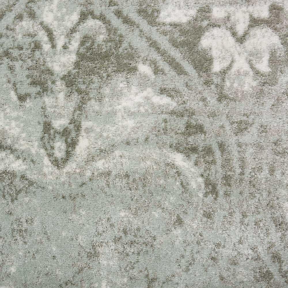 Porch & Den Sutton Grey Area Rug Ivory 8' Square Polypropylene Floral ...