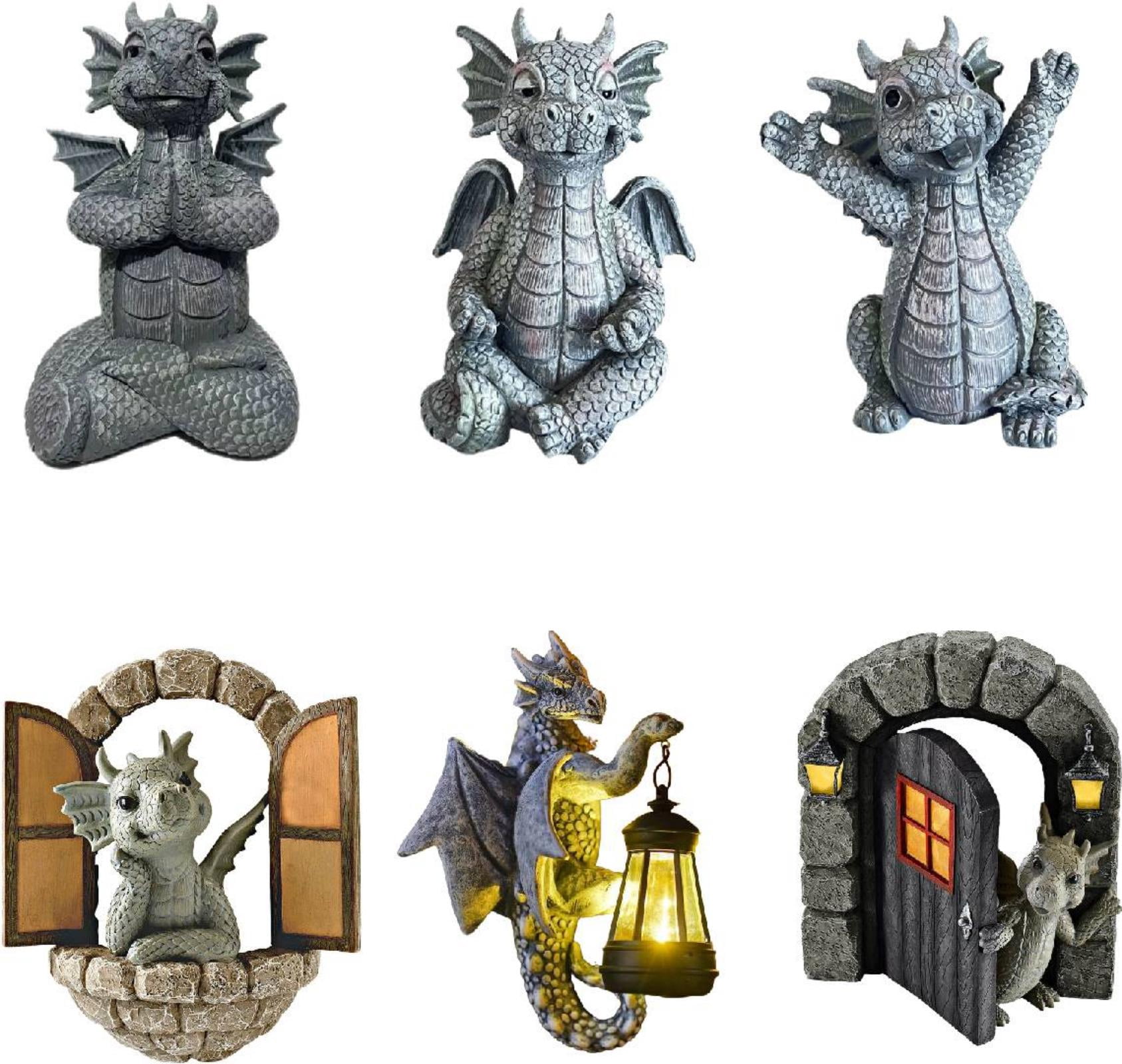 Porch Dragon, Garden Statues,Garden Decor,Dragon Statue Art Sculptures ...
