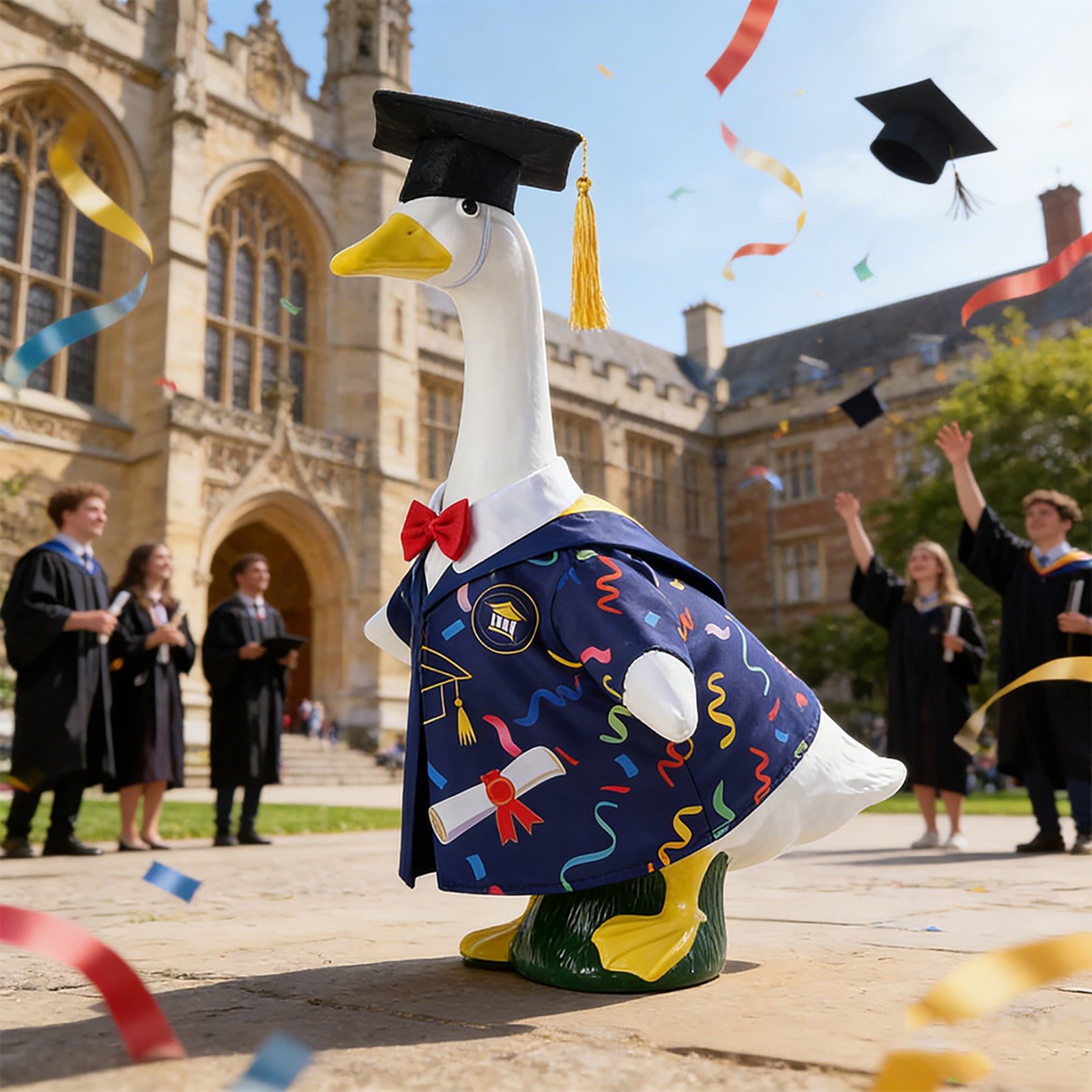 Porch Goose Clothes & Goose Outfit for 23” Yard Statue – Fun White ...