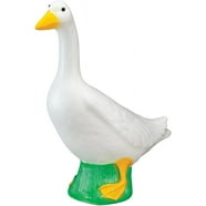 15" Solid Concrete Goose Statue, HANDMADE Dress up goose statue, life ...