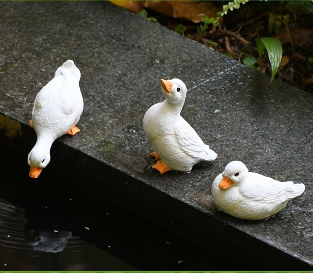 Porch Goose Statue, Resin Sculptures Garden Patio Outdoor Decor, Lawn ...