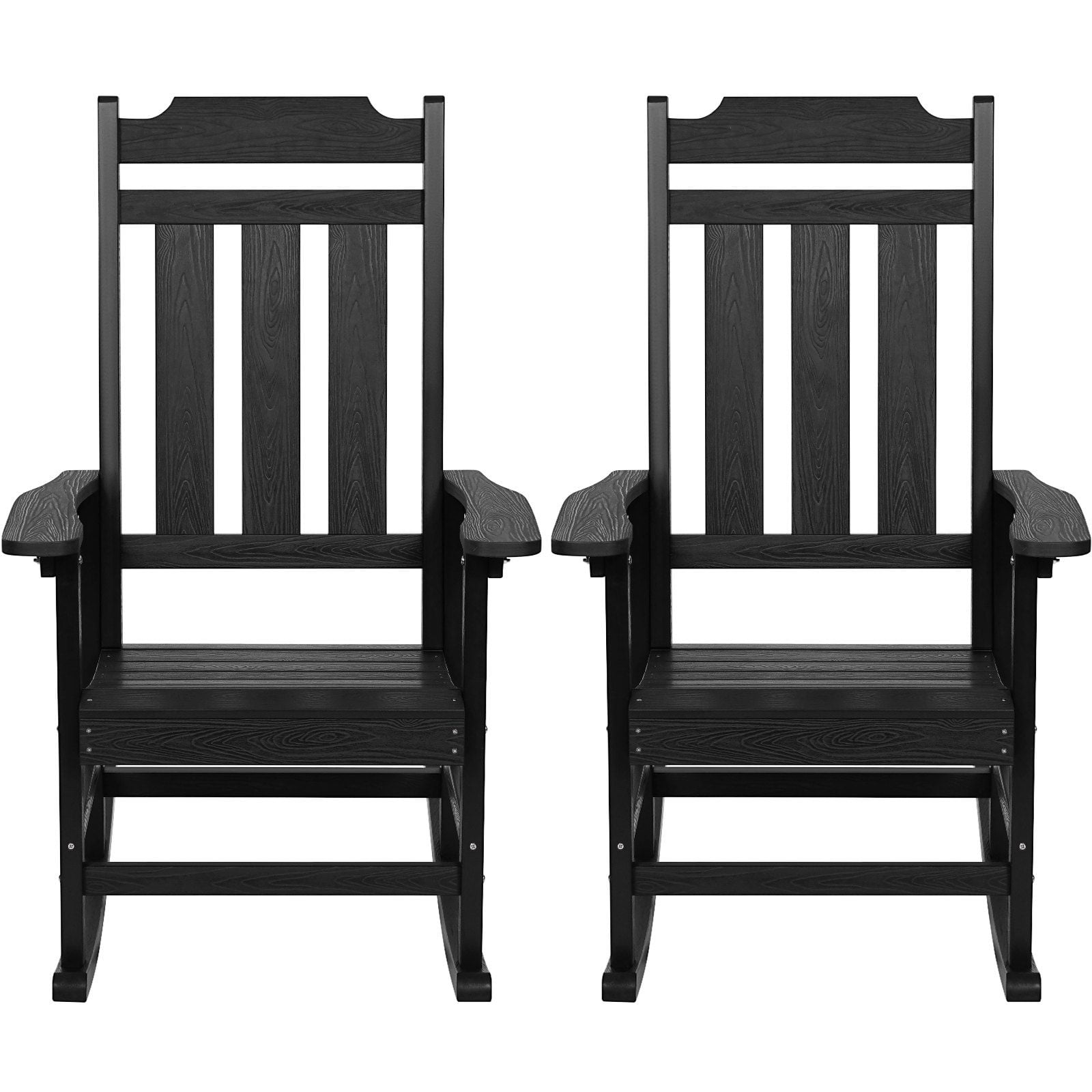 Porch Rocker HIPS Outdoor Rocking Chair High Back 2 pcs 400 lbs Weight ...