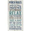 Life is Better On The Porch Rustic Wall Sign 11x18 - Walmart.com