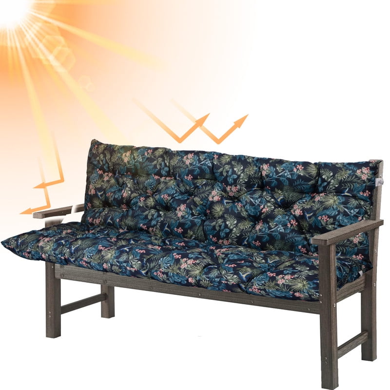 Porch Swing Cushions 47in , Waterproof Outdoor Replacement Glider Cushions, 2-3 Seater Patio ...