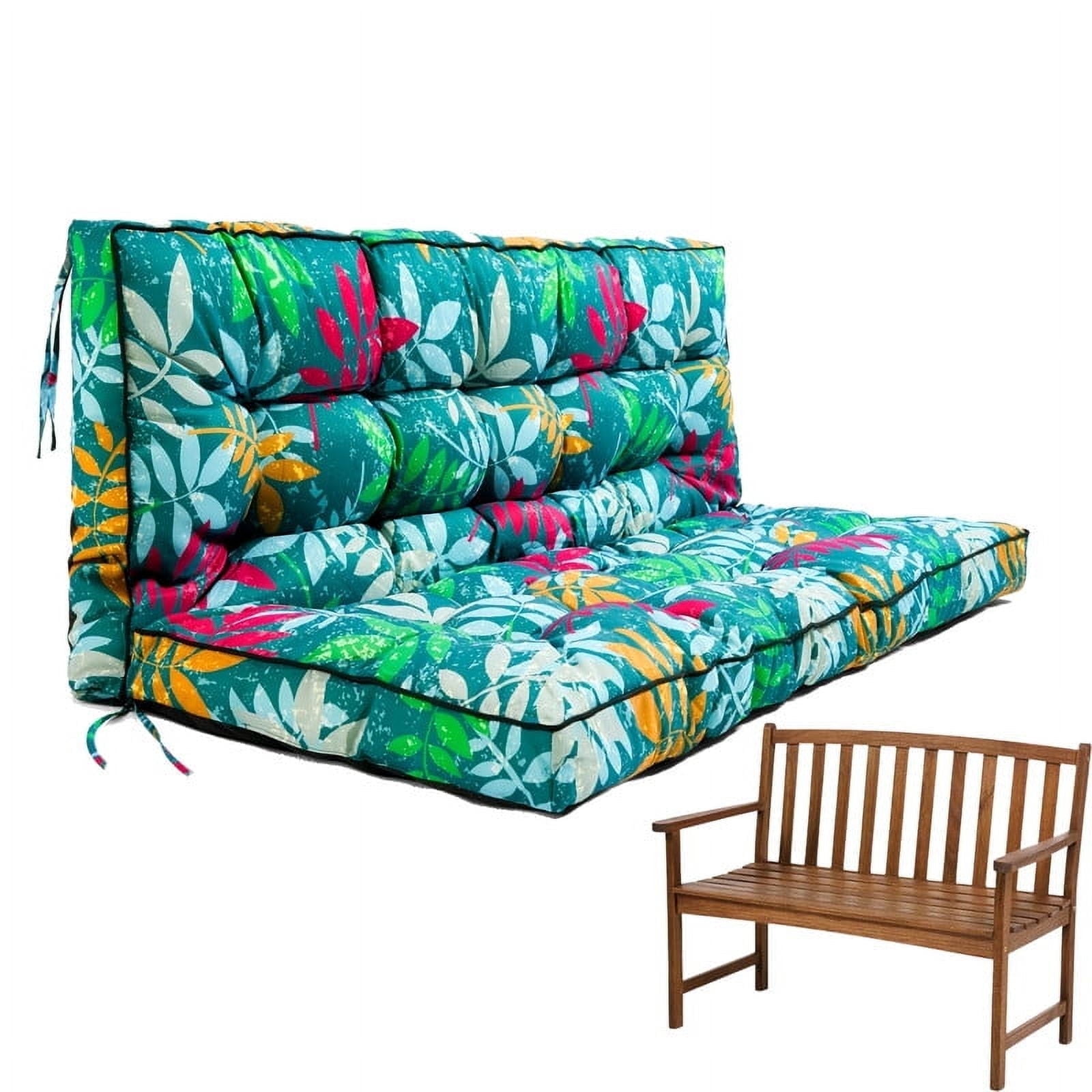 Porch Swing Cushions 55in, Swing Cushions 3 Seater Replacement with ...