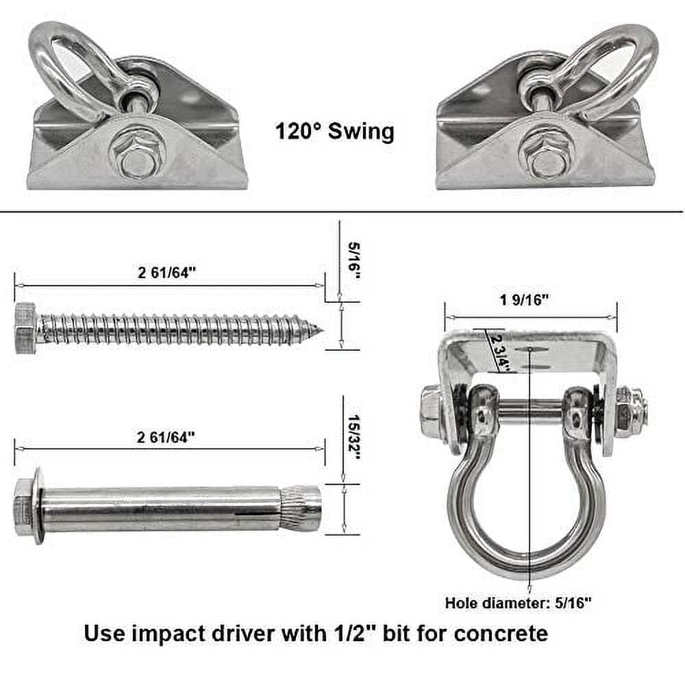 Porch Swing Springs Hanging Kit - 1300 Lbs Heavy Duty Suspensions ...
