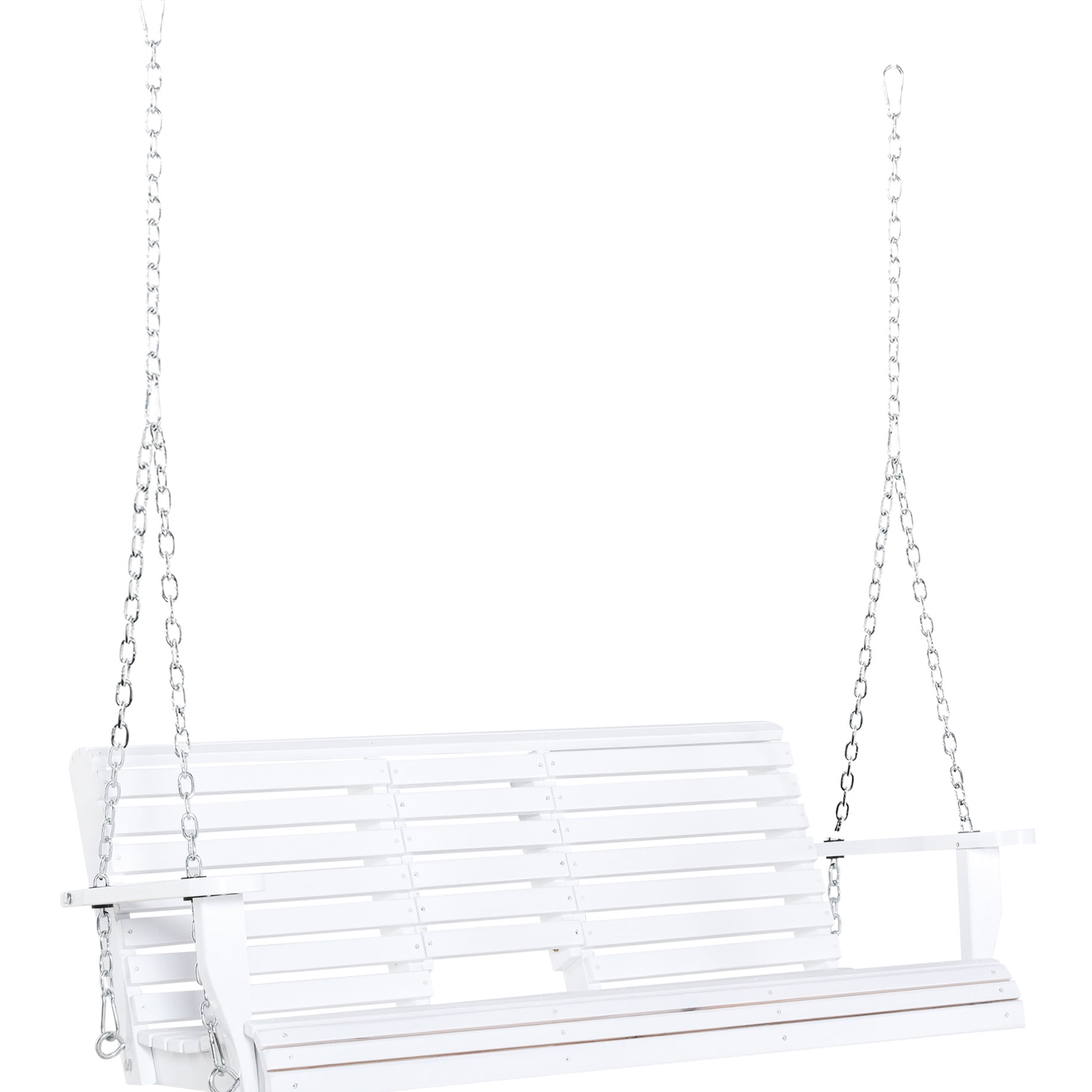 Porch Swing with Pull - Down Armrest | 440lbs Limit | Suitable for ...