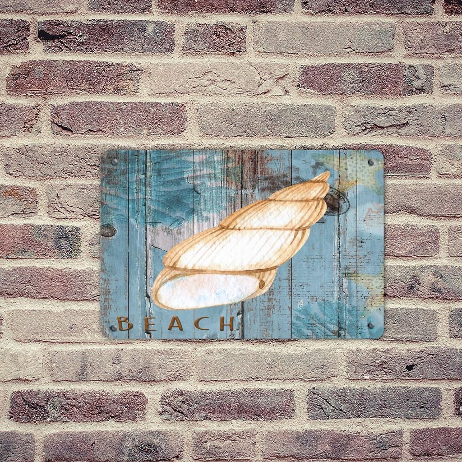 Porch Wall Decor Metal Signs Outdoor Nautical Beach Ocean Theme Sea ...