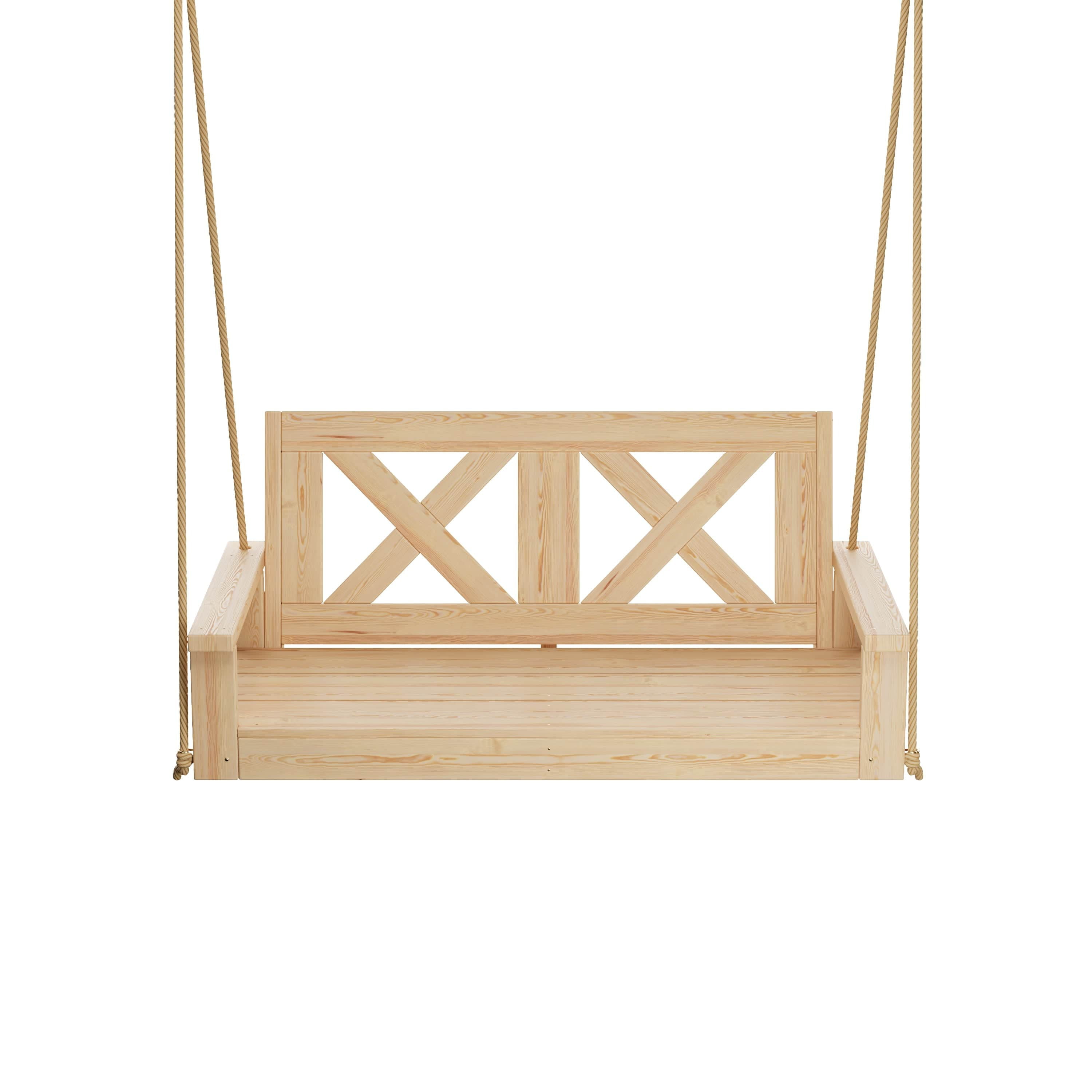 Porchgate Amish Heavy Duty Farmhouse Porch Swing, 5-Foot, Unfinished ...