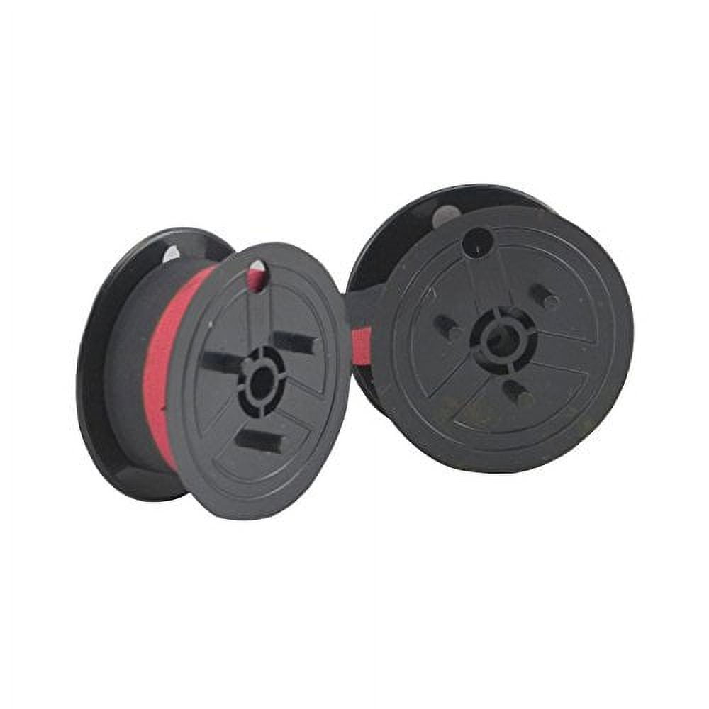 Porelon 11210 Universal Twin Spool Ribbon - Black/Red Ink Compatible ...