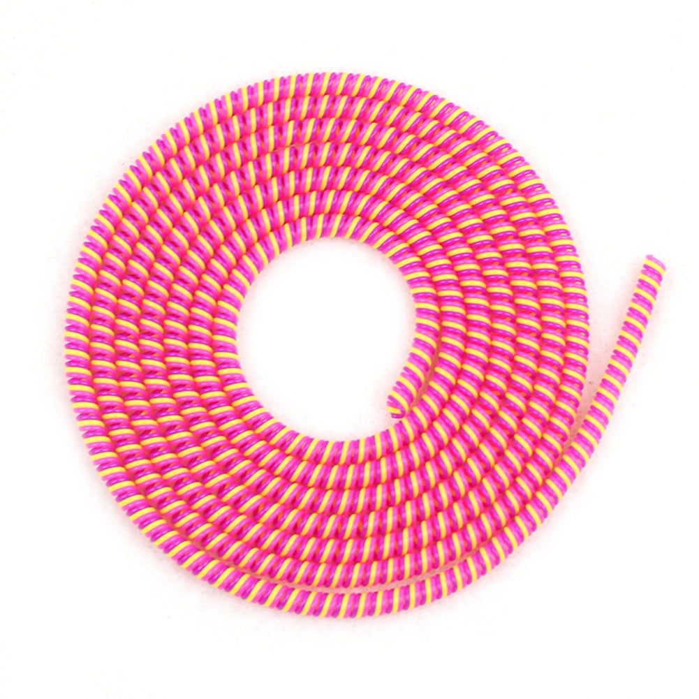 Porfeet 10 Pack of 1.4m Spiral USB Charge Cord Earphone Cable Protector ...