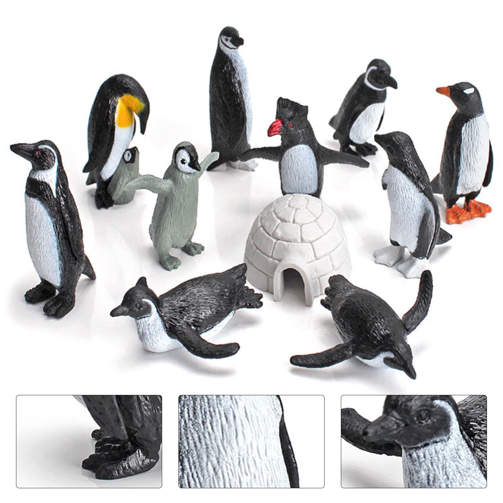 Porfeet 11Pcs/Set Animal Model Realistic Cognitive Education PVC Great ...