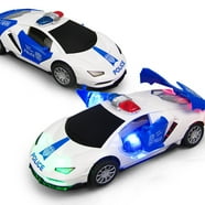 ArtCreativity Light-Up Transparent Sensory Car Toy: Bump and Go Car ...