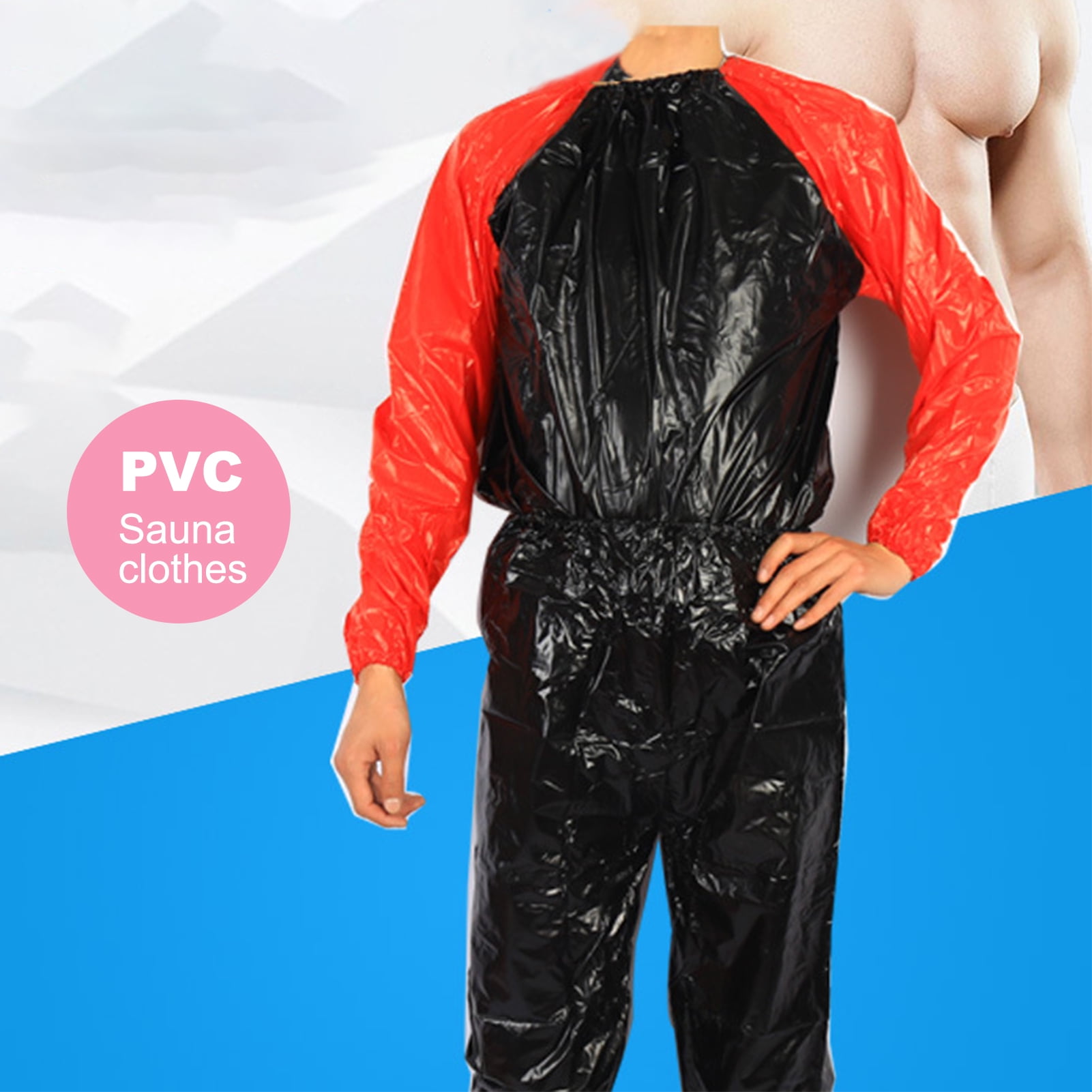 Porfeet Sauna Suits Waterproof Anti-rip PVC Fitness Weight Loss ...