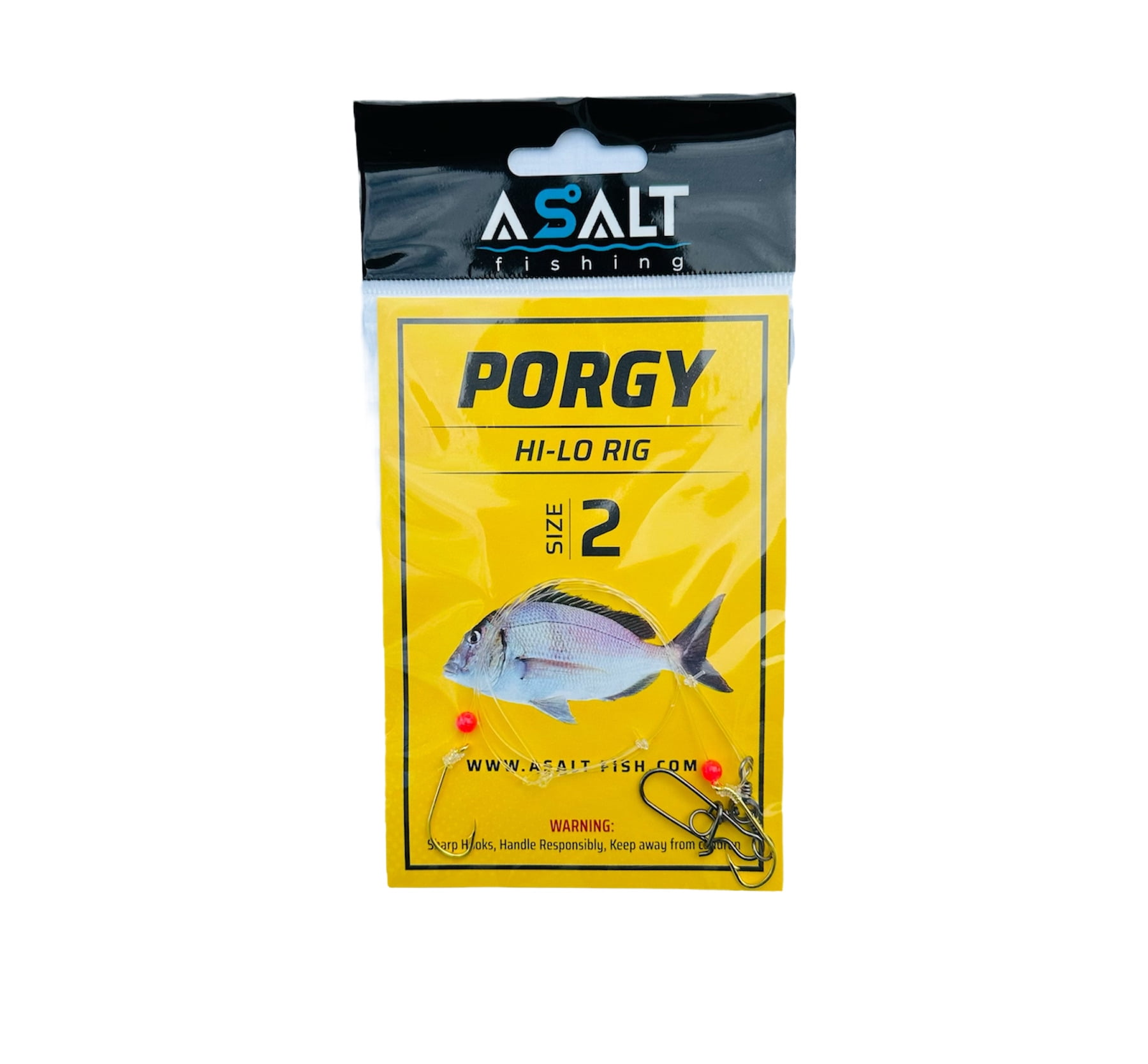 Asalt Fishing Porgy Hi-Lo Rigs Size 2 - Walmart.com